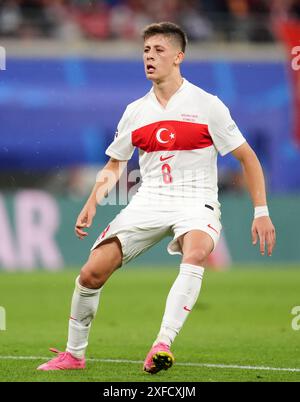 Leipzig, Germany, 2, July, 2024. Arda Güler and Kaan Ayhan during the ...