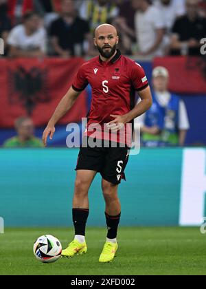 DUSSELDORF, GERMANY - JUNE 24: Arlind Ajeti of Albania poses for a ...