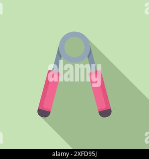 Pink hand grip strengthener for working out your hand and arm muscles ...