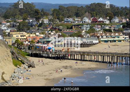 The scenic beach town of Capitola, California CA Stock Photo - Alamy