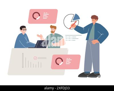 Stakeholder management infographic chart design template Stock Vector ...