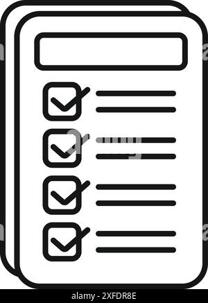 Clipboard showing check marks for completed tasks in a flat design style Stock Vector Image ...