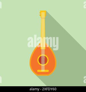 This lute is a stringed instrument with a long neck bearing frets and a ...