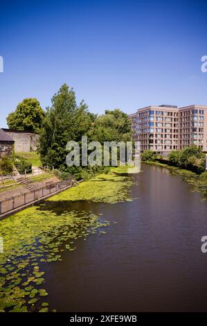 River Foss runs through the centre of the city of York Stock Photo - Alamy