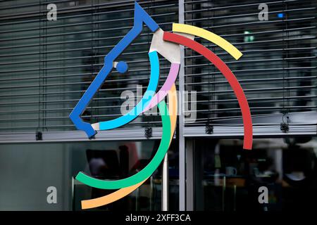 Das Logo des CHIO Aachen zu sehen bei der CHIO Media Night 2024 der ...