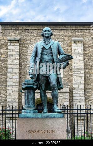 Statue of George Washington in Detroit, USA Stock Photo - Alamy