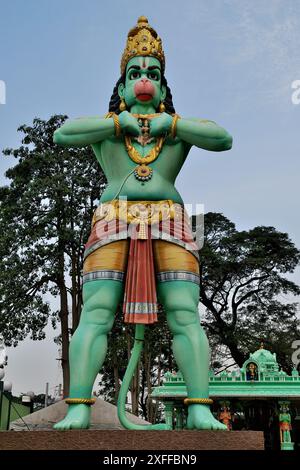 Partial view of the Lord Hanuman Statue, Batu Cave complex in Selangor ...