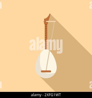This lute is a stringed instrument with a long neck bearing frets and a ...