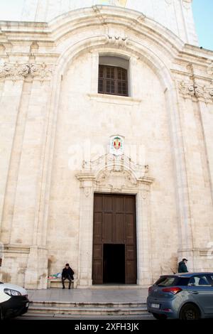 Molfetta, Italy. Front view of the Molfetta Cathedral Stock Photo - Alamy