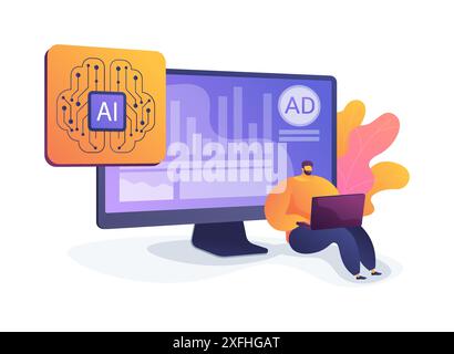 AI-Optimized Programmatic Advertising abstract concept vector illustration Stock Vector Image ...