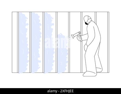 Spray foam insulation abstract concept vector illustration Stock Vector Image & Art - Alamy
