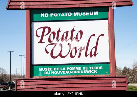 Welcome to Potato World museum sign on Centreville Road in ...