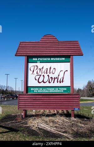 Welcome to Potato World museum sign on Centreville Road in ...