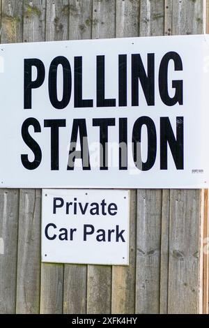 Polling Station for 2024 General election. UK Stock Photo - Alamy
