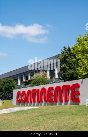Portugal Lisbon -1 July 2024 . Continente supermarket . Continente is a ...