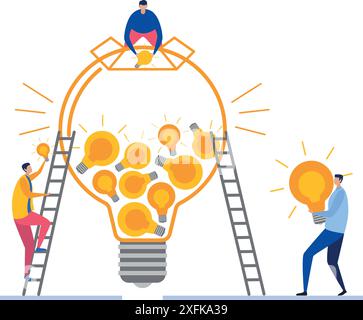 Flat design business vector illustration concept. Business ad for ...