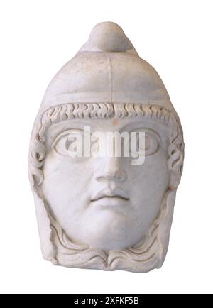 Roman theatre mask, sculpted in marble Stock Photo - Alamy