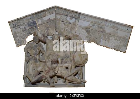 Etruscan architectural plaque from the columen of the temple A at Pyrgi ...