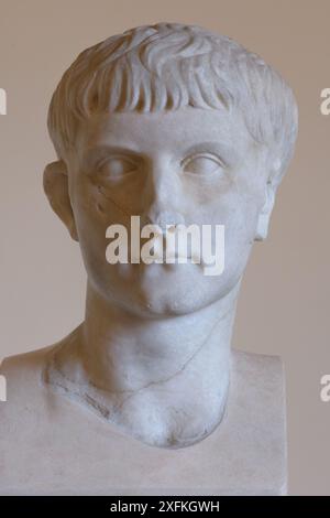 Rome. Italy. Portrait of Germanicus Julius Caesar (15 BC-19 AD), Roman ...