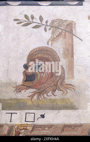 Asarotos oikos mosaic (Ancient Greek: ἀσάρωτος οἶκος "the unswept floor ...
