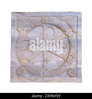Early Christian Chi Rho monogram or Christogram, symbolising the Greek ...