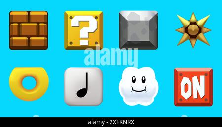 Super Mario Star from mario game. Editorial illustration isolated on ...