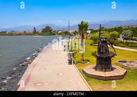 Seafront promenade at the Fethiye city centre. Fethiye is a city in ...