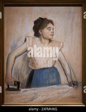 Edgar Degas (1834-1917), La Repasseuse, 1869, Exhibition at the museum ...