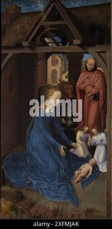 The Nativity. Triptych of Jan Floreins, left panel, 1479. Found in the Collection of the ...