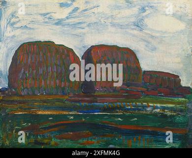 Haystacks III. Museum: PRIVATE COLLECTION. Author: PIET MONDRIAN Stock ...
