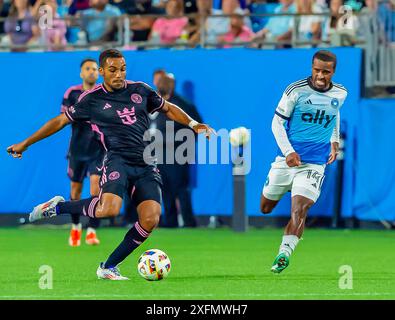 Inter Miami midfielder Yannick Bright (42) fouls Seattle Sounders FC ...