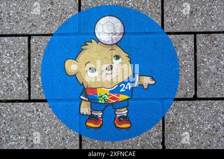 Albart, the official mascot of UEFA EURO 2024 during UEFA Euro 2024 ...