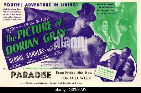 HURD HATFIELD THE PICTURE OF DORIAN GRAY (1945 Stock Photo - Alamy