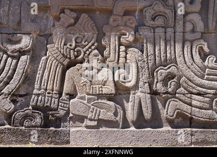 Temple of the Feathered Serpent or Plumed Serpents; Xochicalco Mexico ...