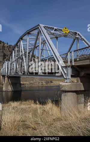 Warren through truss design Hardy Bridge built in 1931. Bridge was used ...