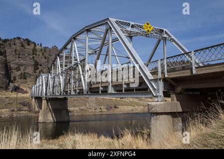 Warren through truss design Hardy Bridge built in 1931. Bridge was used ...