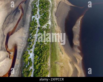 Loango National Park, Parc National de Loango, aerial view, Ogooue ...