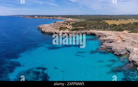 Cala Paias, coastline of Estalella, Llucmajor, protected area, Xarxa ...