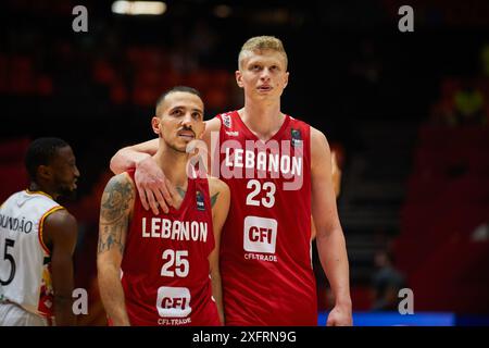 Youssef Khayat from Lebanon team seen in action during the game between ...