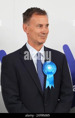 Chancellor of the Exchequer Jeremy Hunt at the declaration for the ...