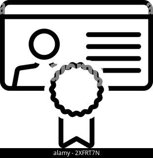 Icon for licensing,id card Stock Vector Image & Art - Alamy