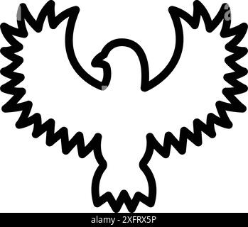 Icon for hawk,peregrine Stock Vector Image & Art - Alamy