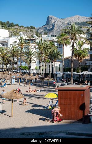Repic beach, Soller valley, Mallorca, Balearic Islands, Spain Stock ...