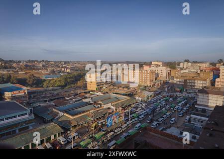 Sun rises over the city of Eldoret in western Kenya. Eldoret is a major ...