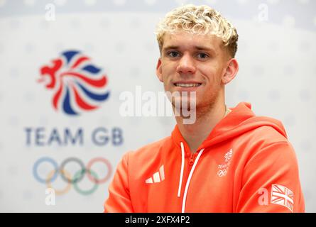 Charlie Carvell during a Team GB kitting out session for the Paris ...
