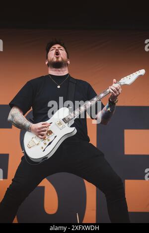 The Danish rock band, Siamese, performed at Copenhell Festival 2024 ...
