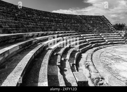 Rings, Ancient Municipal Theater Salamis, Northern Cyprus Stock Photo ...