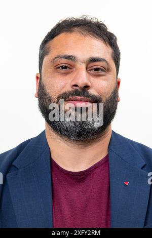 PVDA/PTB's Nabil Boukili poses during a photoshoot, Thursday 20 June ...