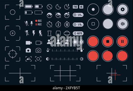 Camera mode Icons Stock Vector Image & Art - Alamy