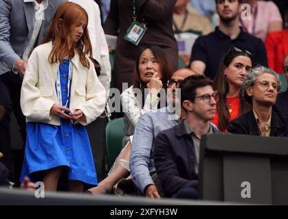Emma Raducanu mother, Renee Zhai on day five of the 2024 Wimbledon ...